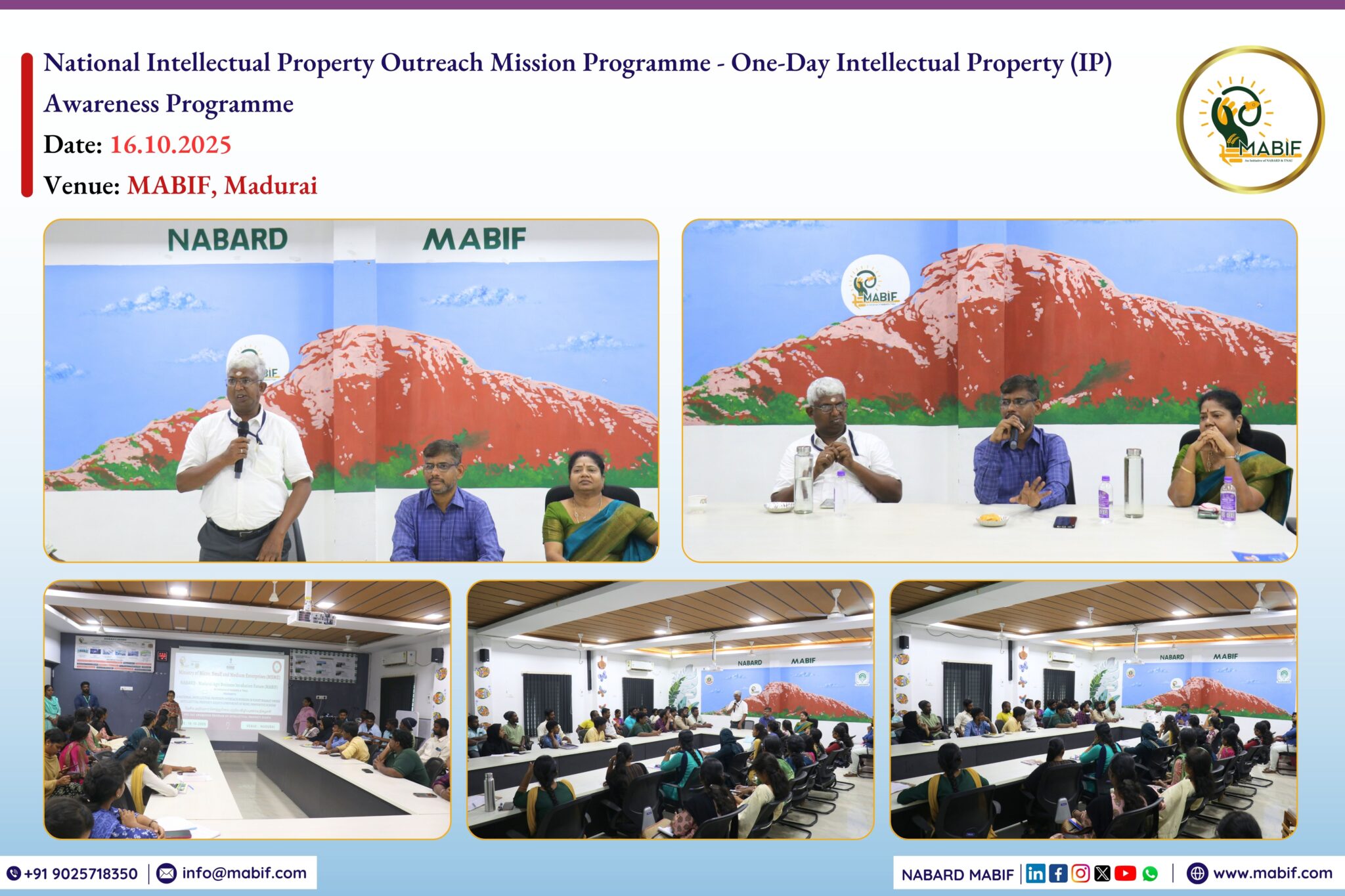 One-Day Intellectual Property (IP) Awareness Programmes by NABARD MABIF ...
